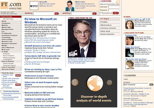 DNA to overhaul FT website - Design Week