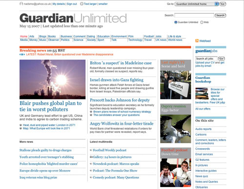 The Guardian on-line look and content plans unveiled - Design Week