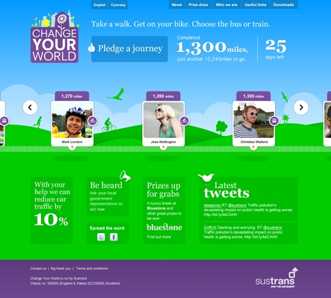 Precedent creates campaign site for Sustrans - Design Week