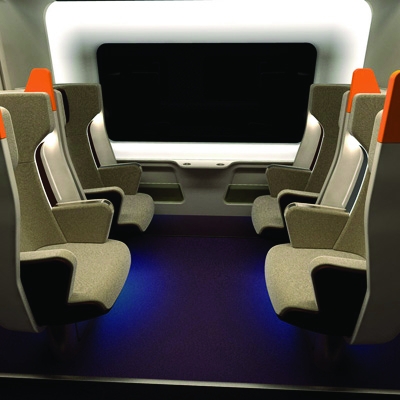 Seymour Powell creates new rail seat layout - Design Week