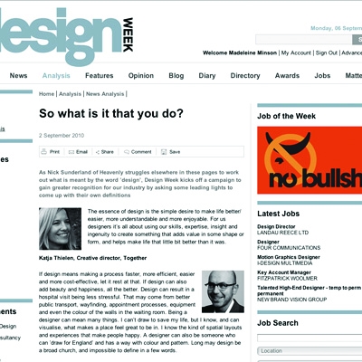 Best of the Web - Design Week