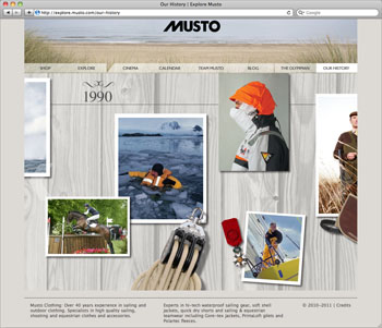 Five Foot Six aims high with Musto website - Design Week