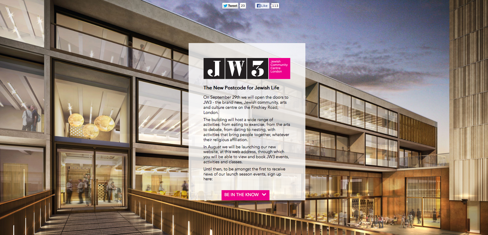 Identity for Jewish community centre JW3, by Pentagram’s John Rushworth ...