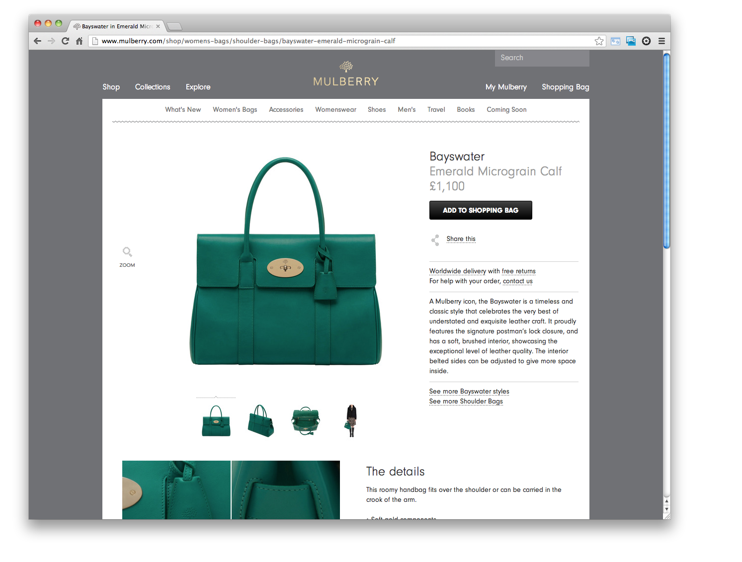 Mulberry website redesigned by Poke - Design Week