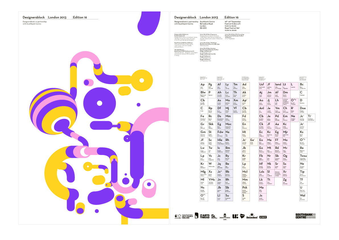 Hawaii Design’s periodic table-inspired Designersblock branding ...