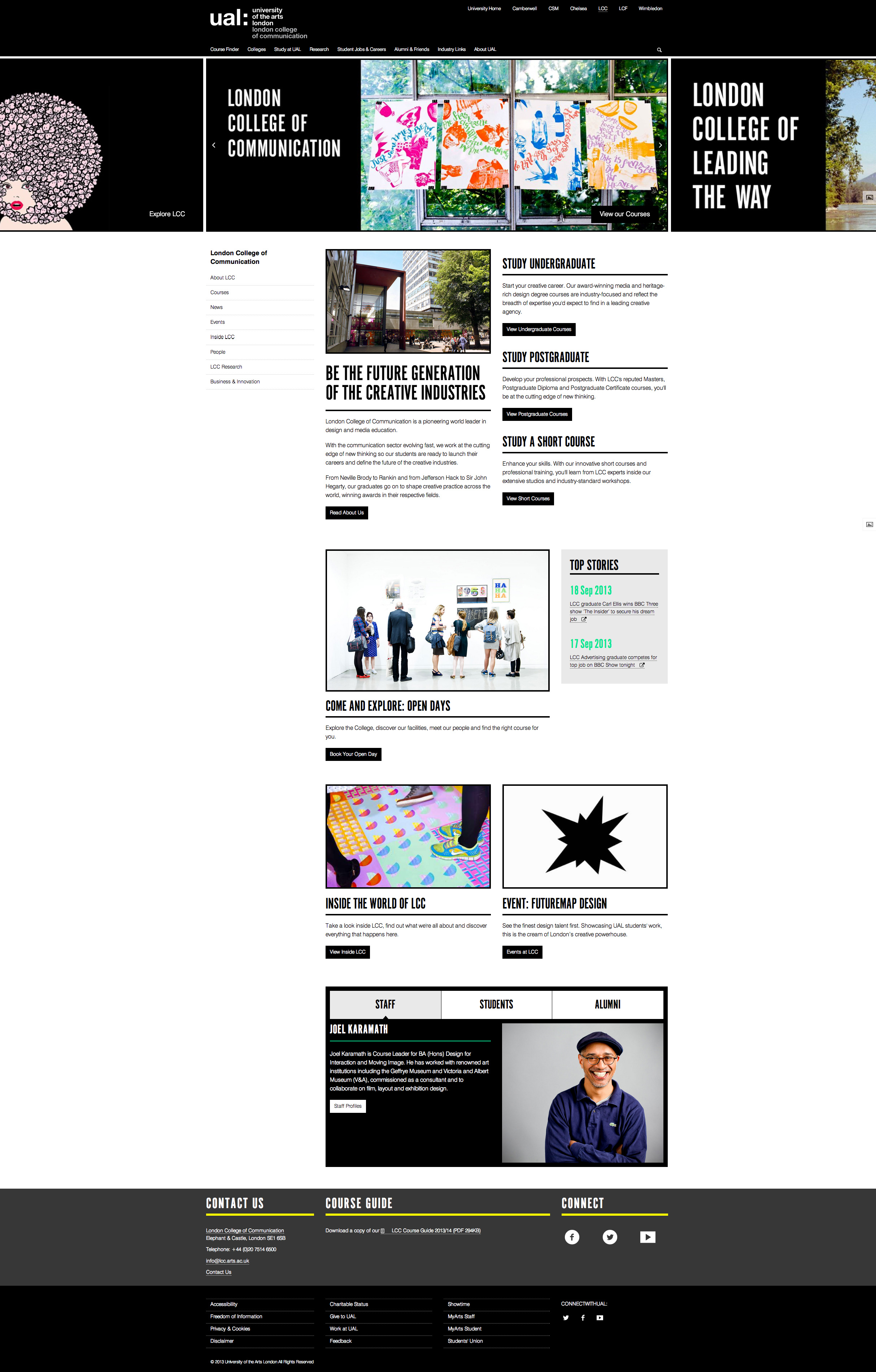 Domenic Lippa oversees new UAL website design - Design Week