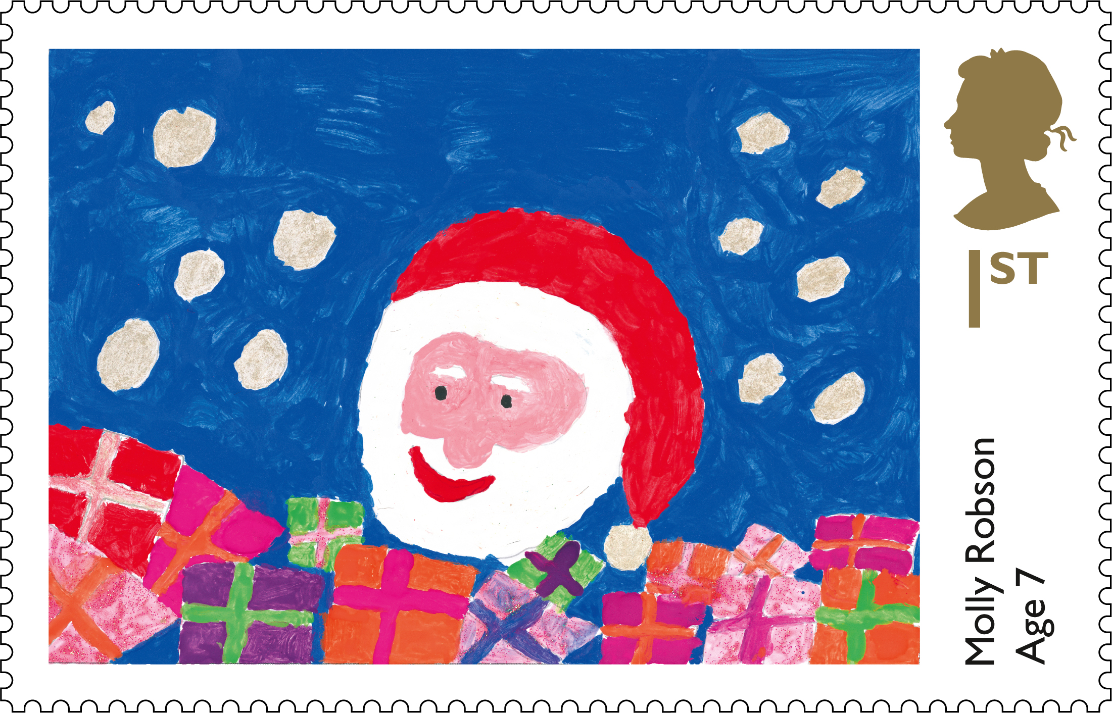 Royal Mail unveils Christmas stamps created by children - Design Week