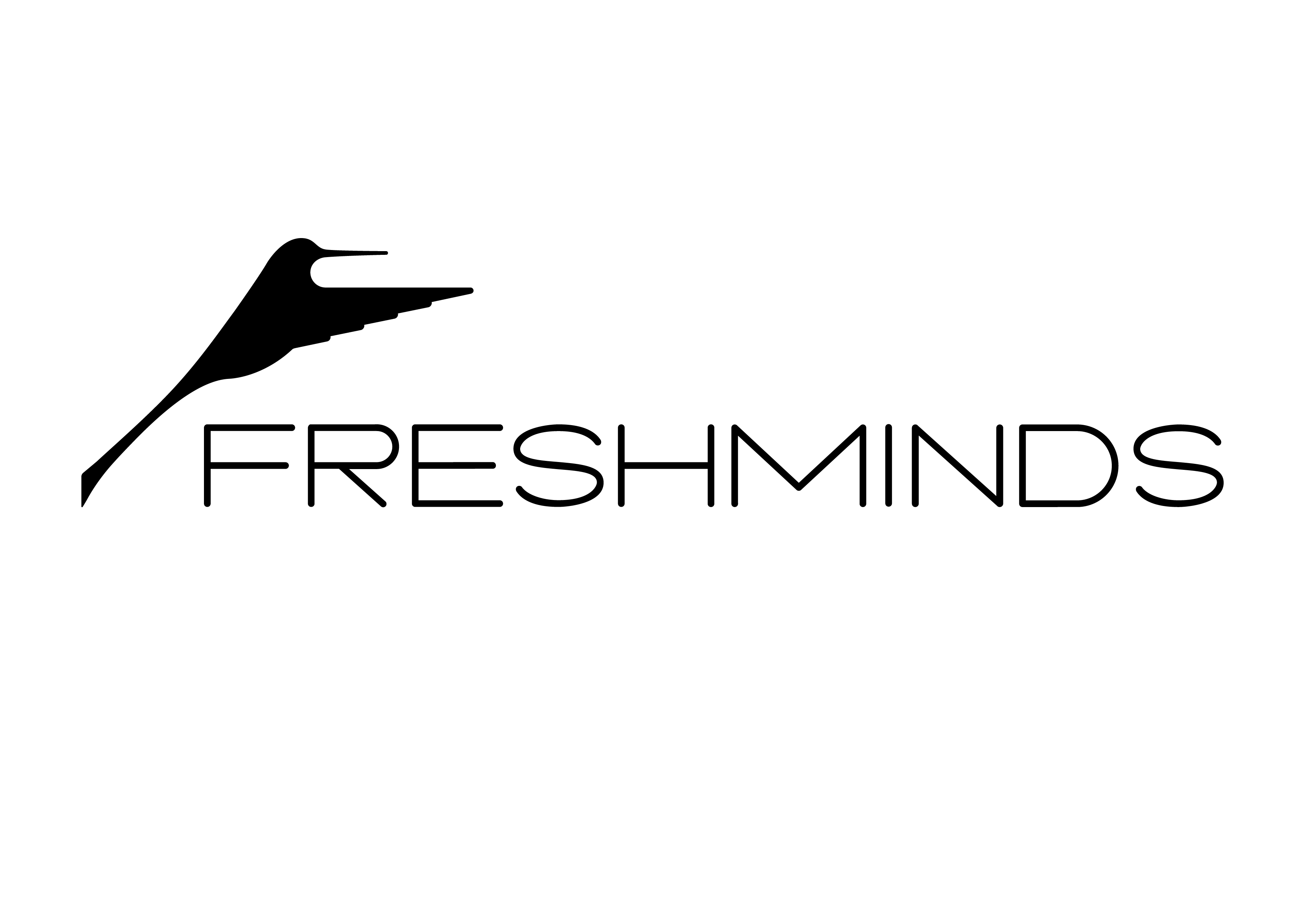 A hummingbird-based identity for FreshMinds - Design Week