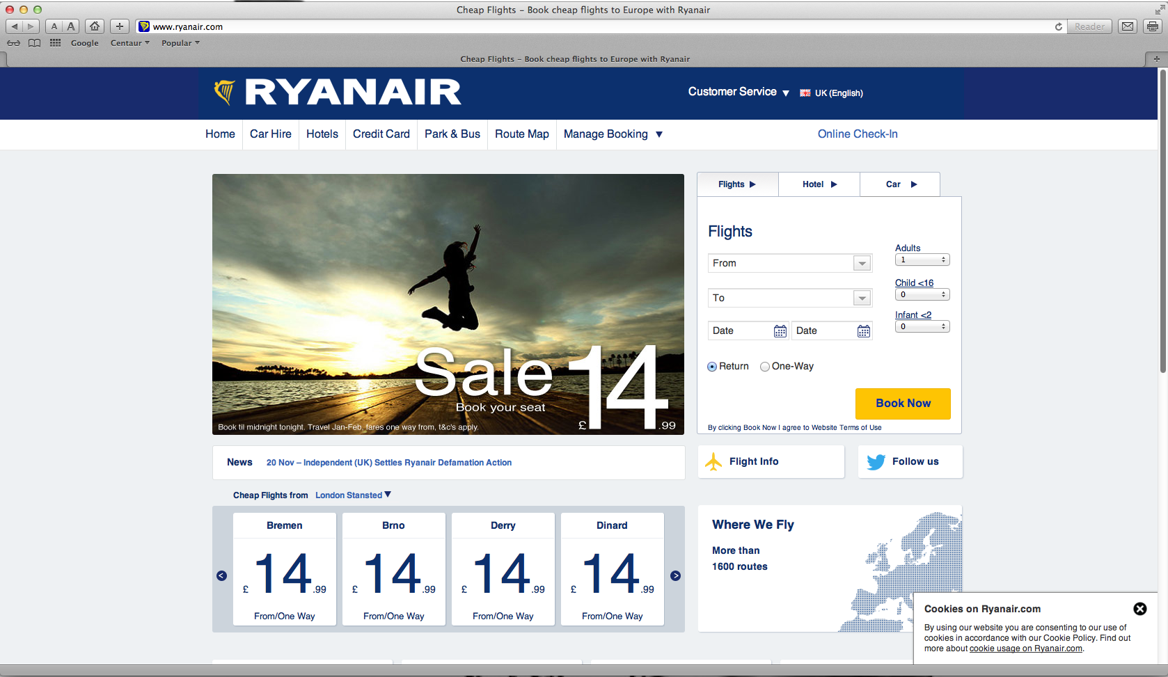 Ryanair replaces ‘loud’ website - Design Week