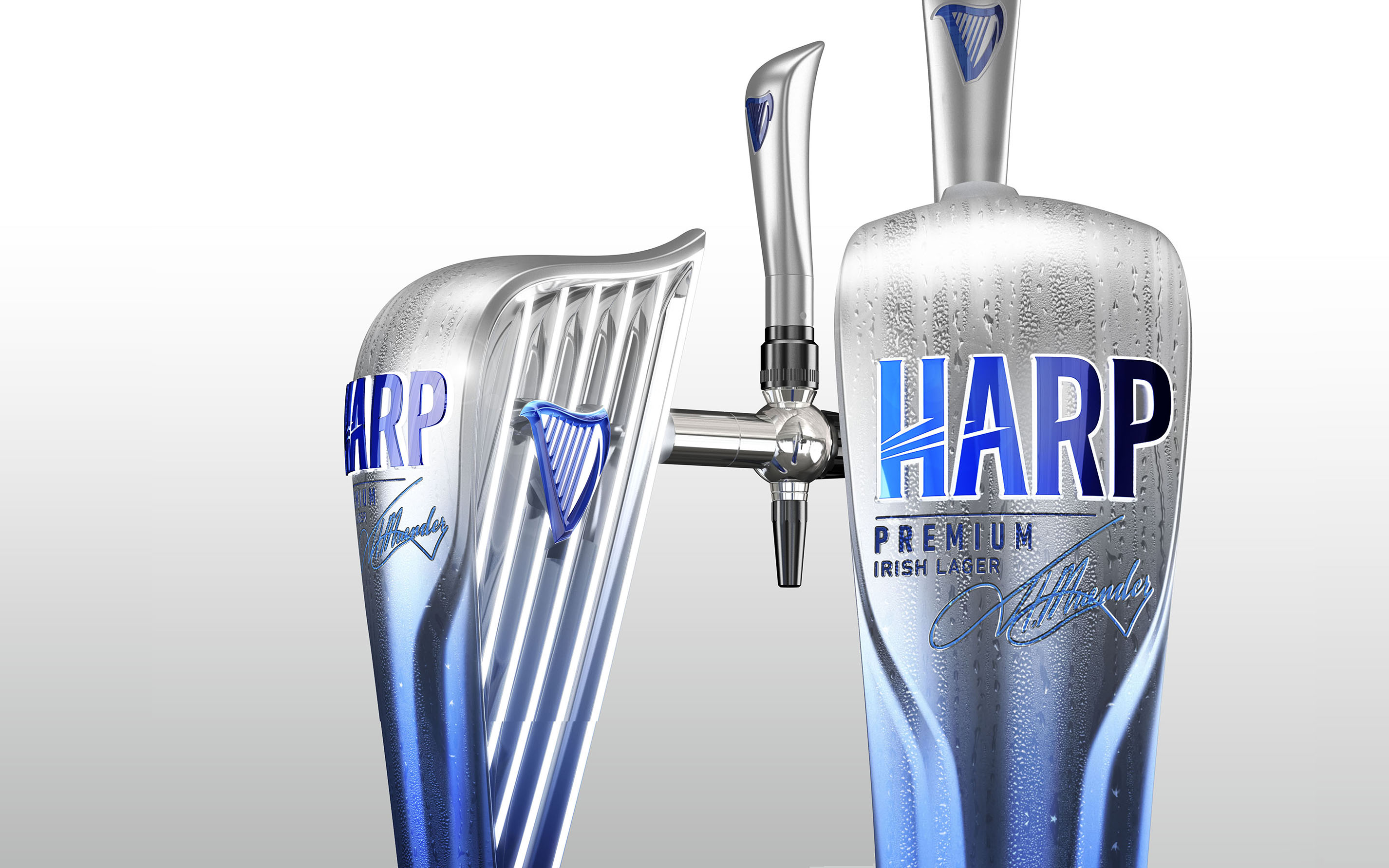 Harp Lager Logo Premium Vector | Creative Harp Logo Design Concept