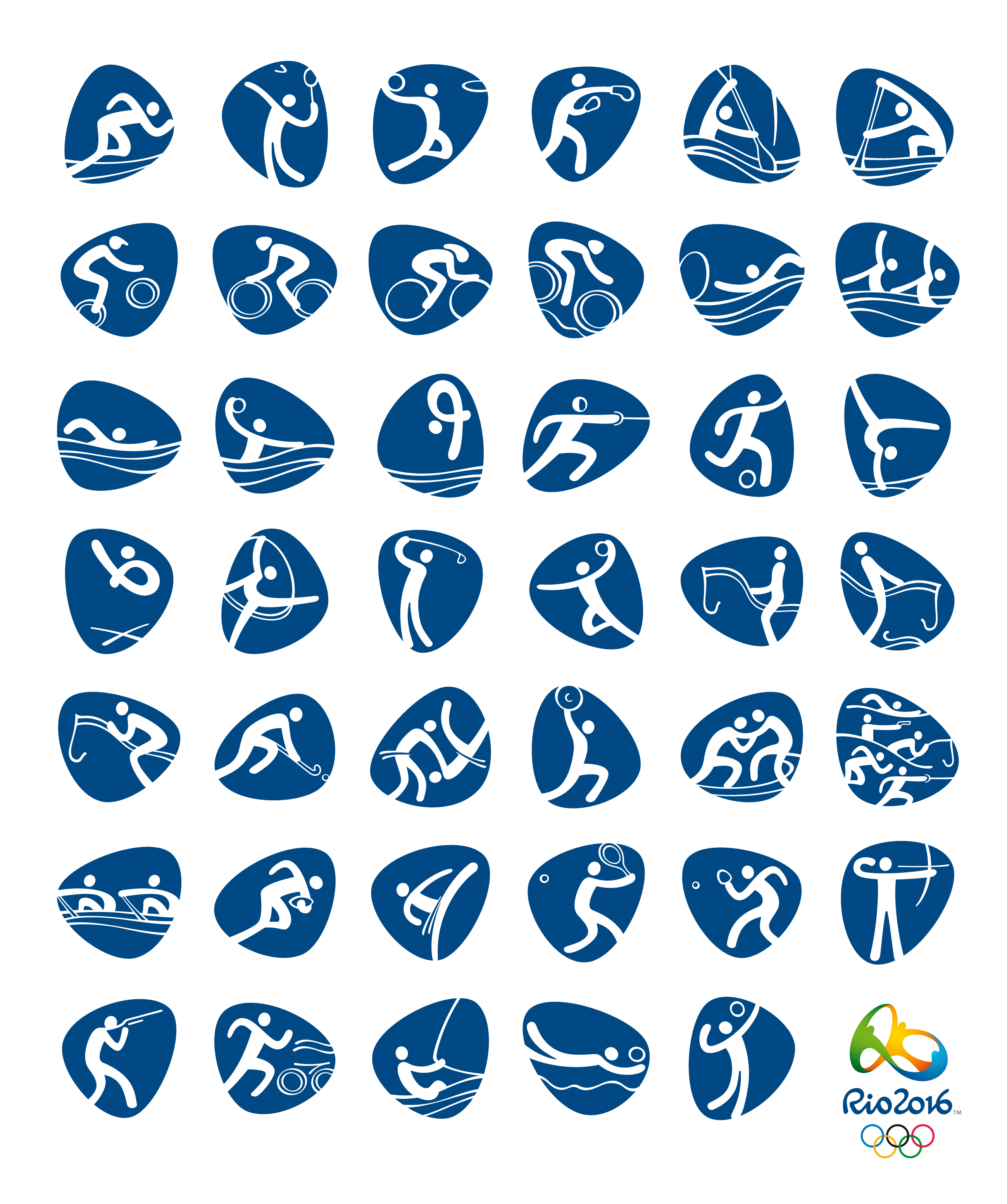 Rio 2016 Olympic pictograms unveiled - Design Week