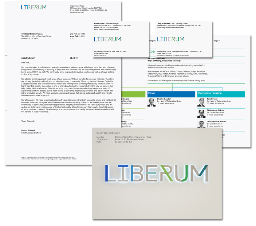 Bibliothèque brands investment bank Liberum - Design Week