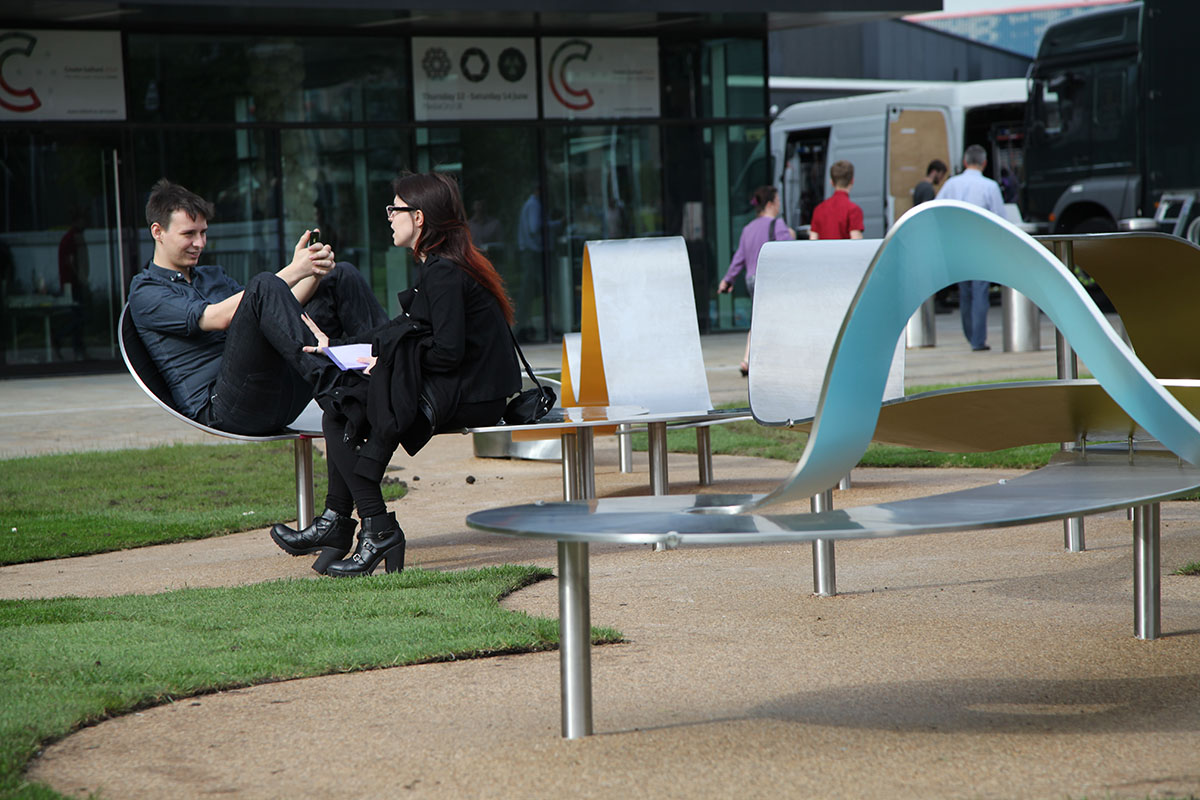 ITV logo ignited with interactive sculpture - Design Week