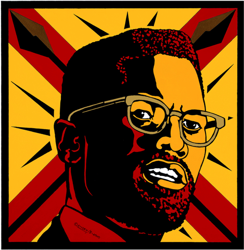Simple Malcolm X Drawing By Any Means Necessary Malcolm X T Shirt"