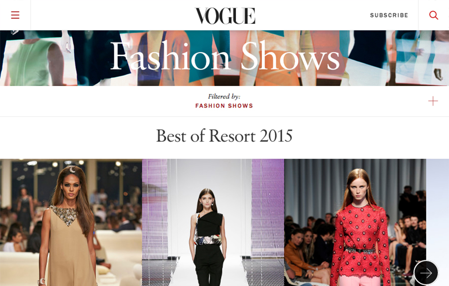 Code and Theory redesigns Vogue.com - Design Week