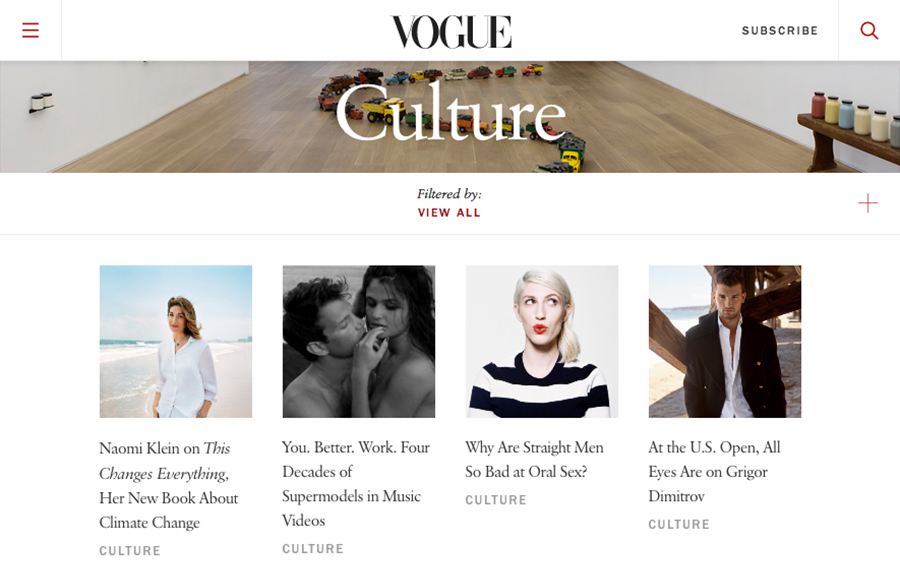 Code and Theory redesigns Vogue.com - Design Week