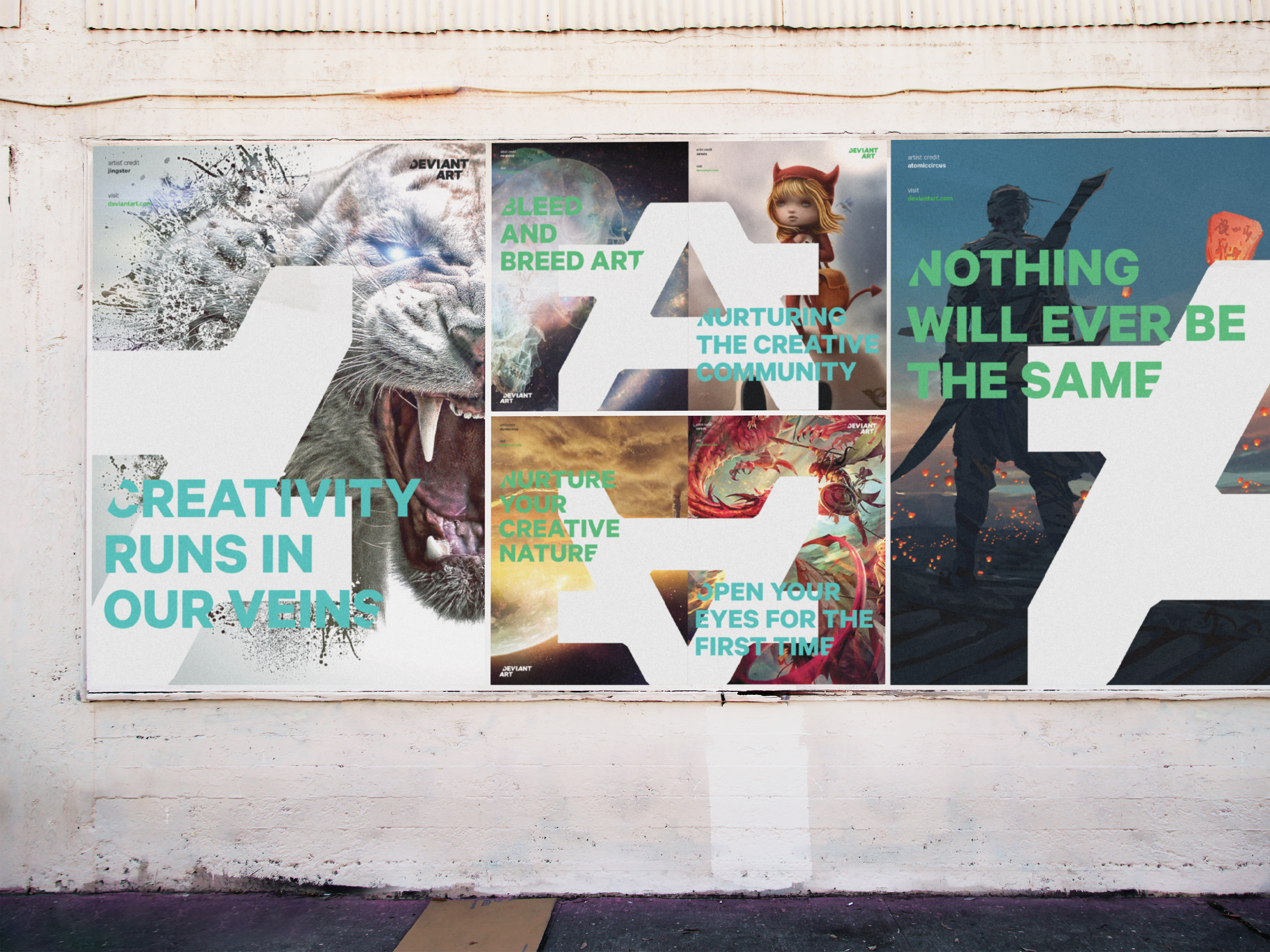 Online community DeviantArt rebrands to “bleed and breed art” - Design Week