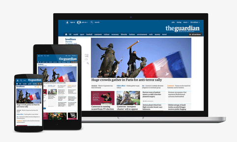Guardian launches new website to complete multi-platform redesign ...