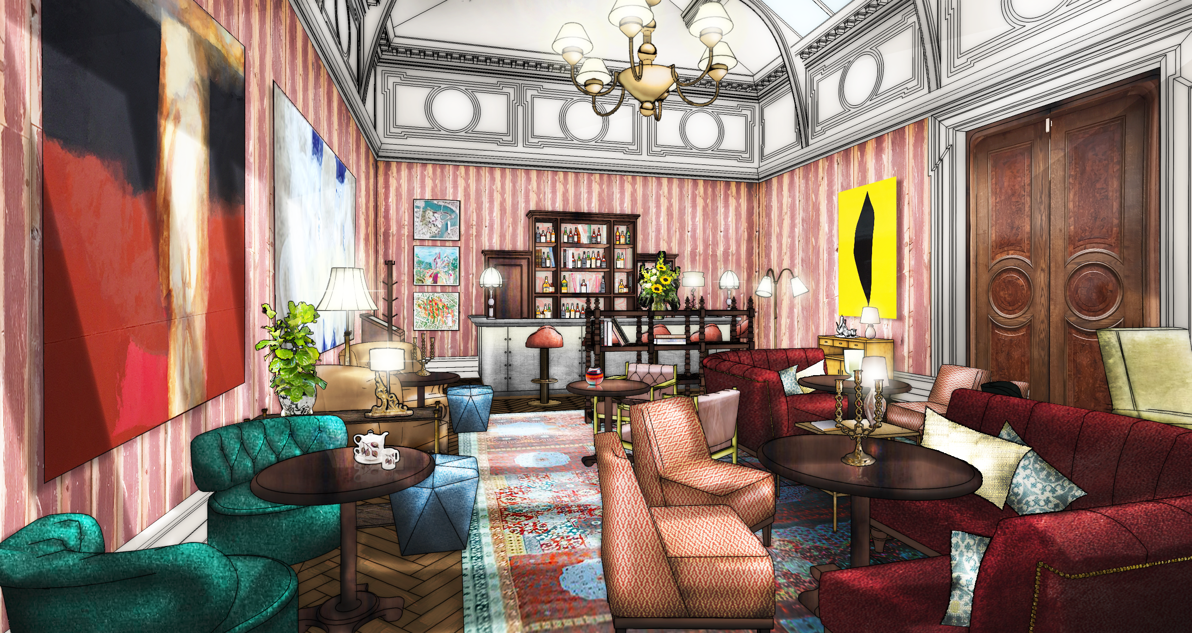 Royal Academy of Arts commissions members’ lounge room - Design Week