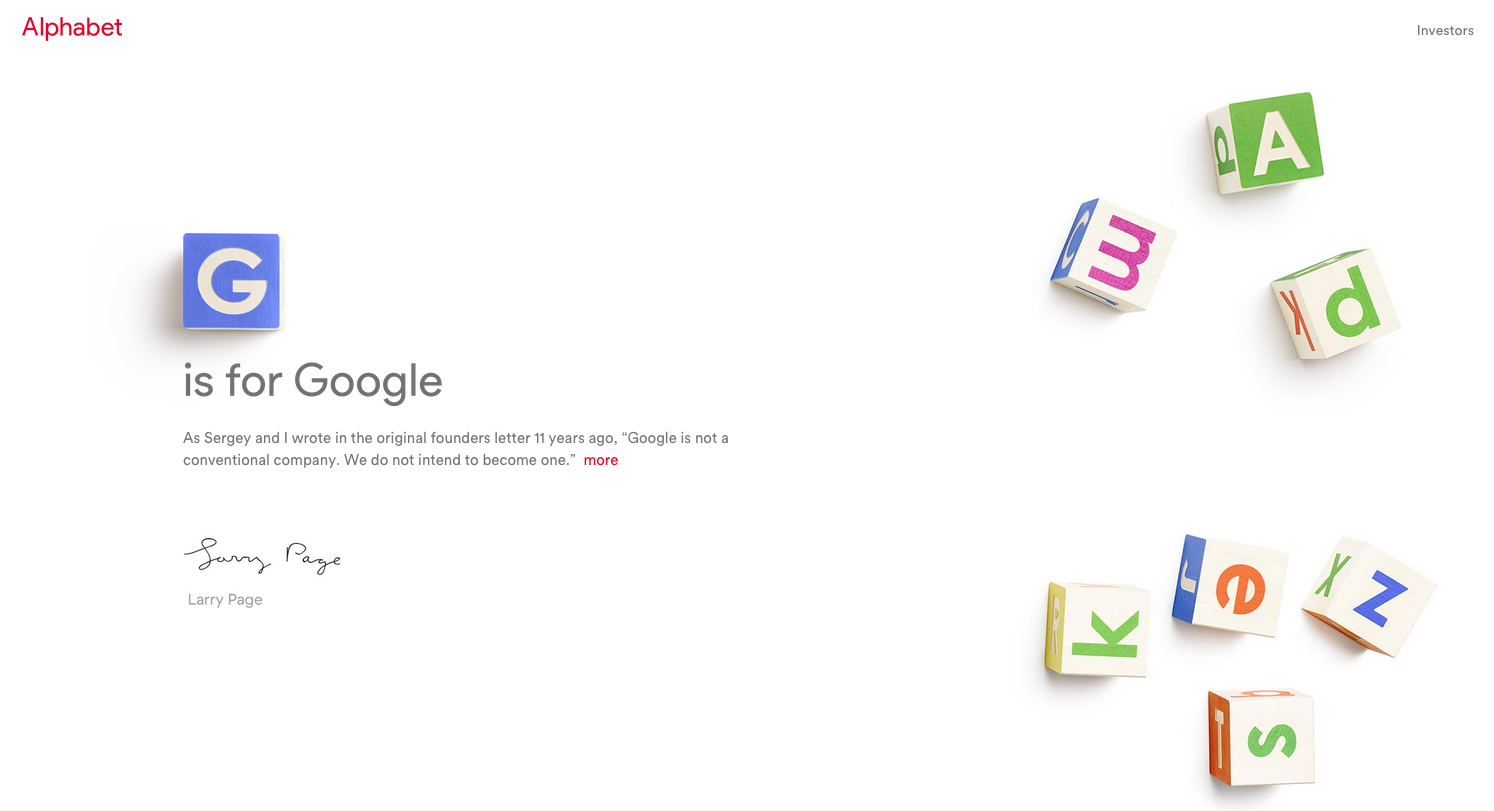 Google rebrands as Alphabet – but new identity “will not be a big ...