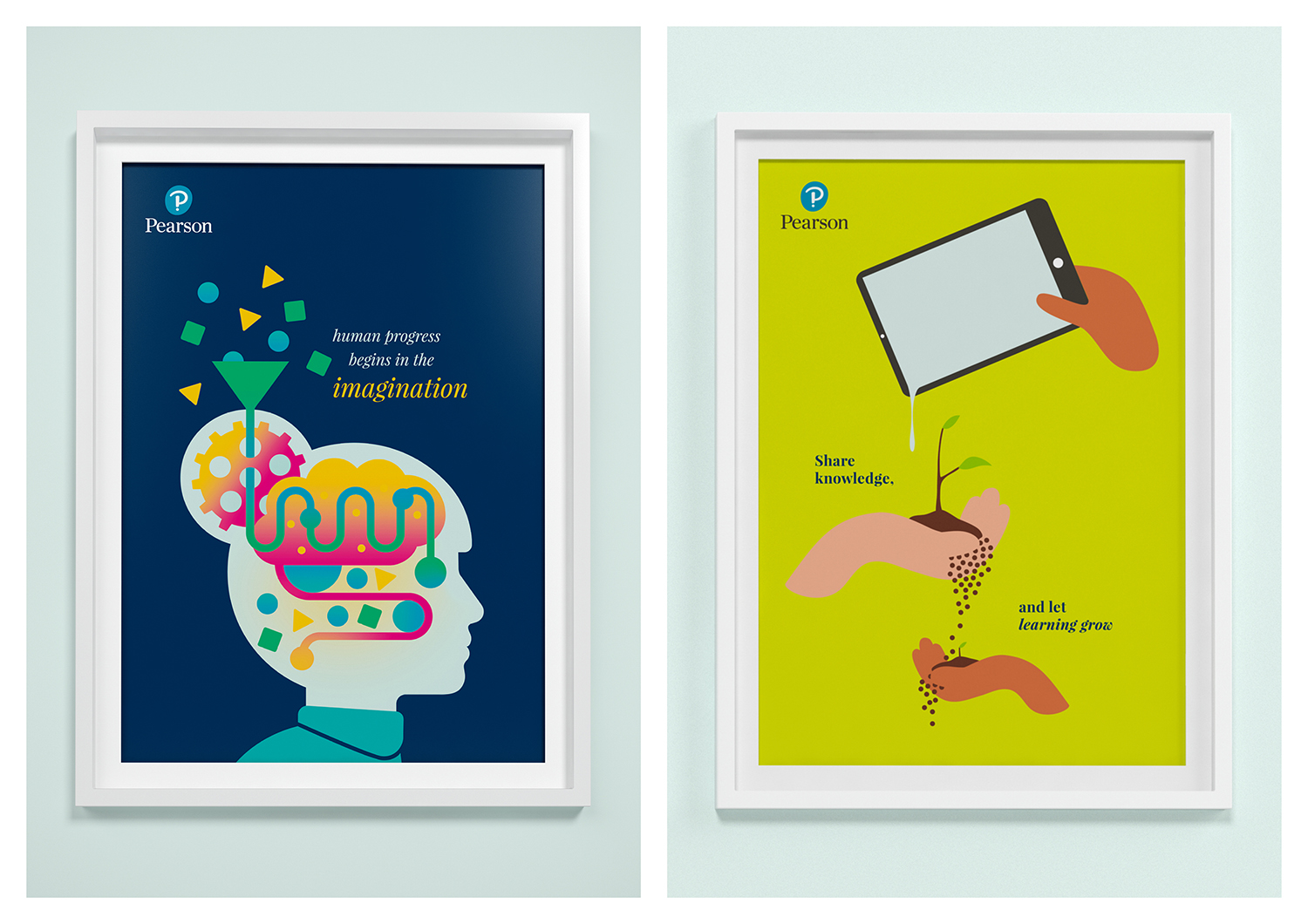 ? meets ! in new Pearson logo - Design Week