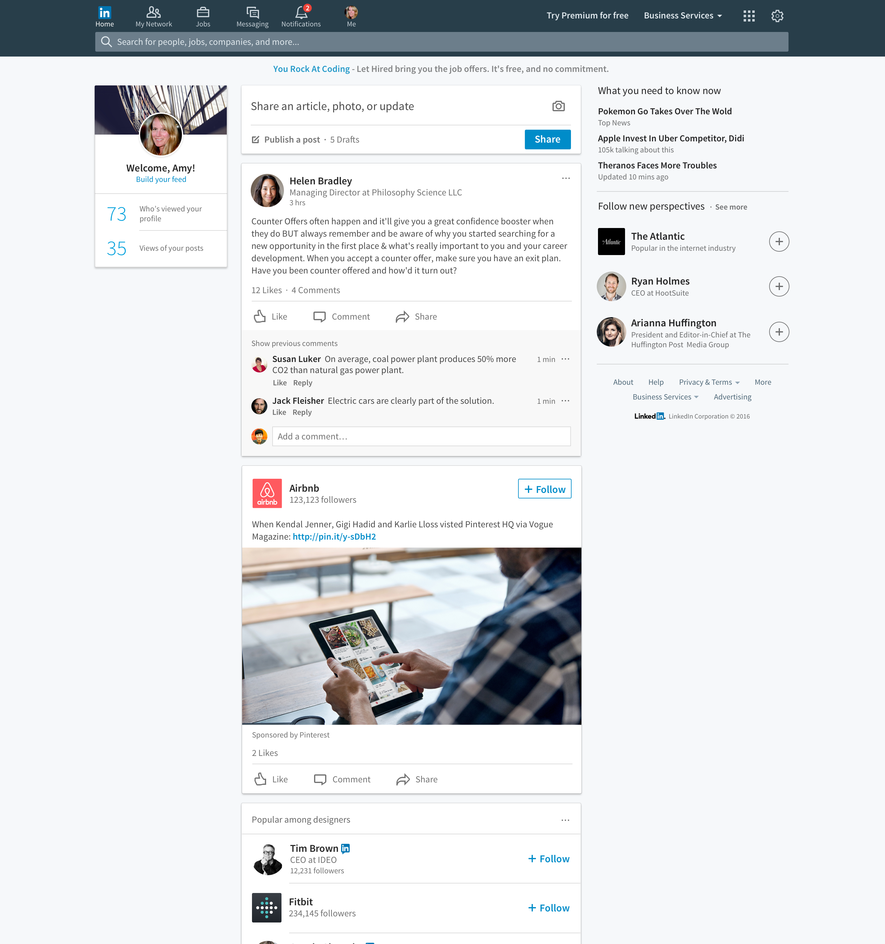 Linkedin reveals redesign of its desktop website - Design Week