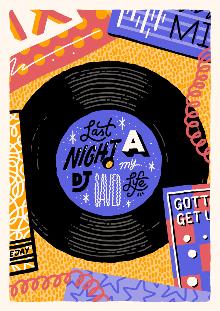 Studio Moross brings song lyrics to life with new prints - Design Week