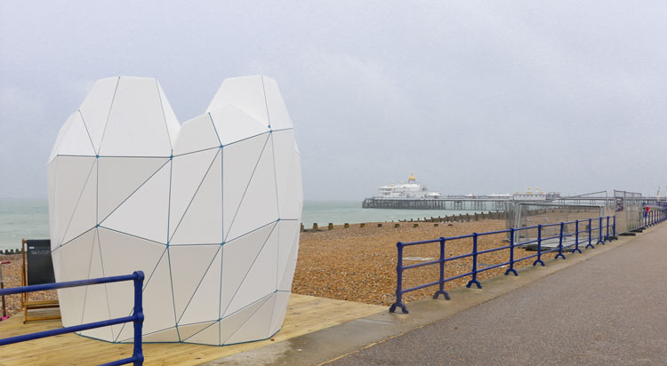 Beach hut installation in Eastbourne puts modern twist on “design ...