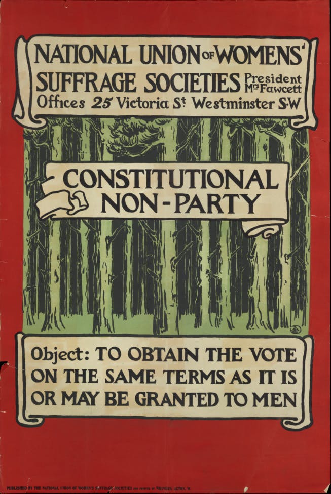 The long-lost suffrage protest posters used to fight for women’s rights ...