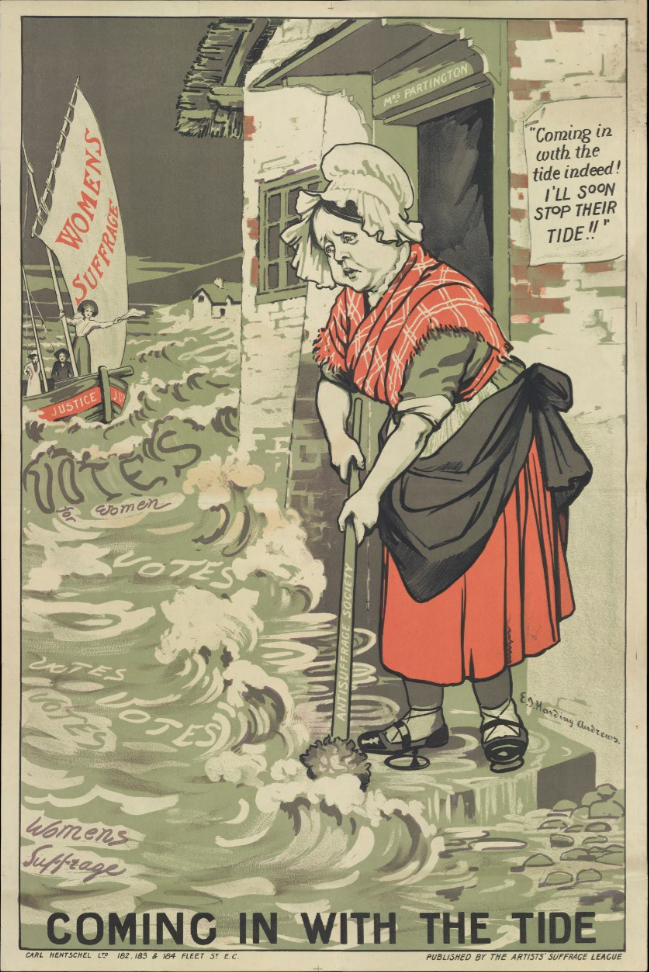 The long-lost suffrage protest posters used to fight for women’s rights ...