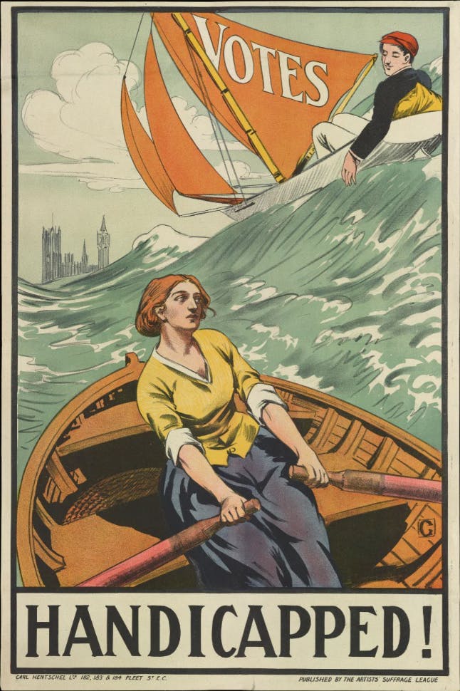 The long-lost suffrage protest posters used to fight for women’s rights ...