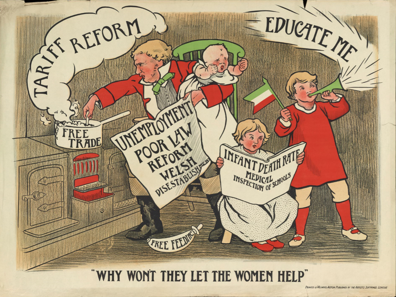 The long-lost suffrage protest posters used to fight for women’s rights ...