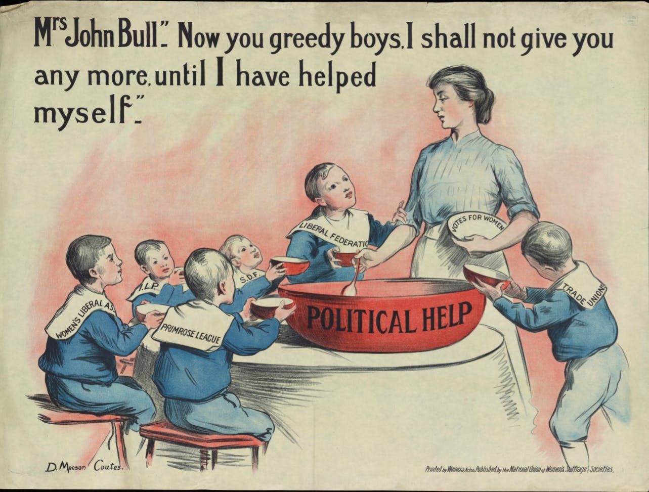 The long-lost suffrage protest posters used to fight for women’s rights ...