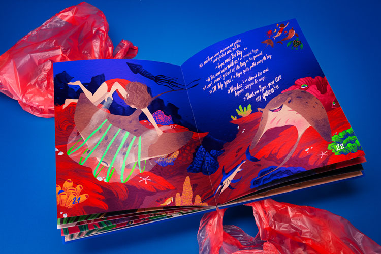 Illustrating the world’s first children’s book made from recycled ocean ...