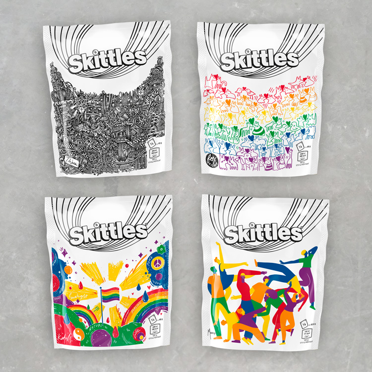 Skittles pride edition store