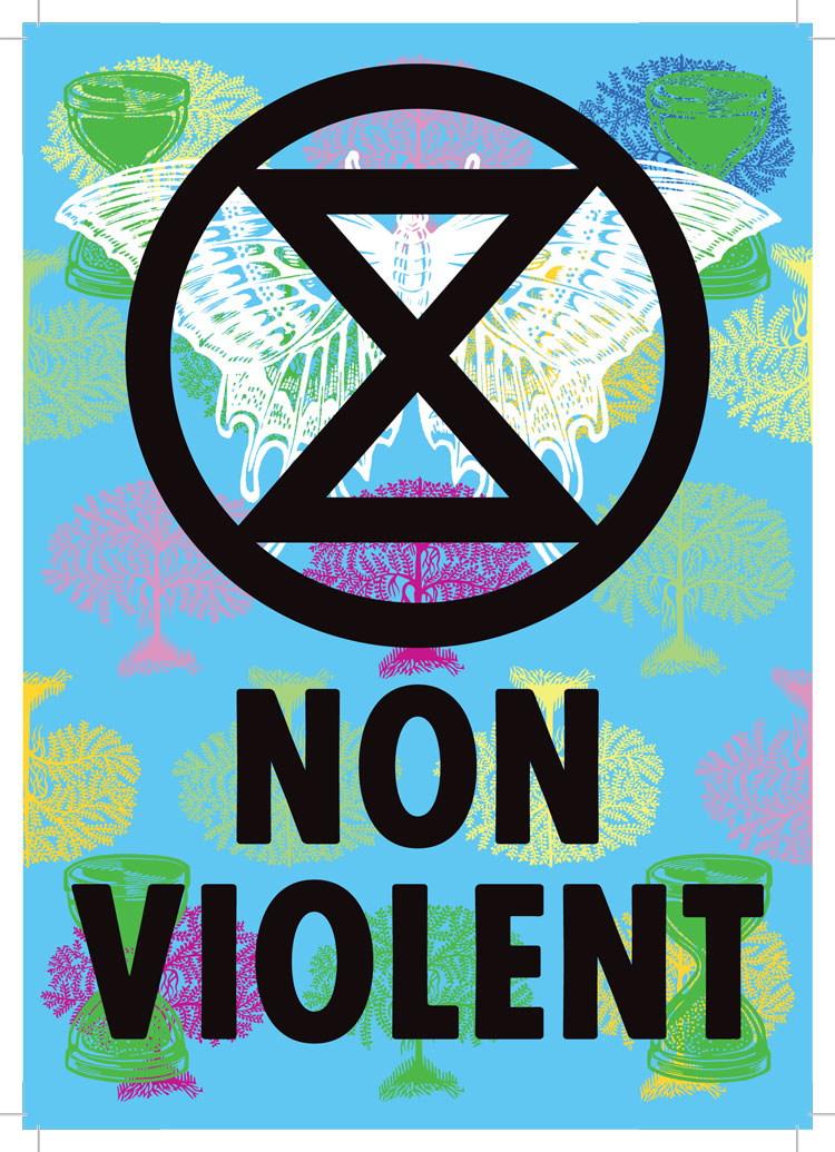 How Extinction Rebellion designed “angry but peaceful” protest graphics ...