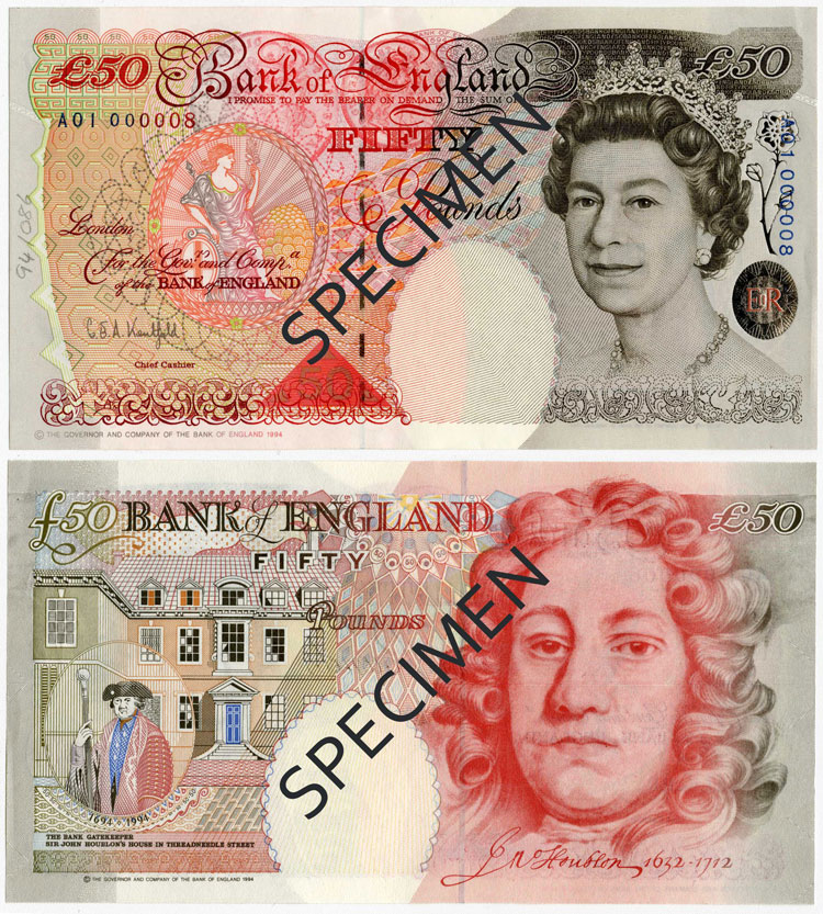 How the £50 note has changed throughout its history - Design Week