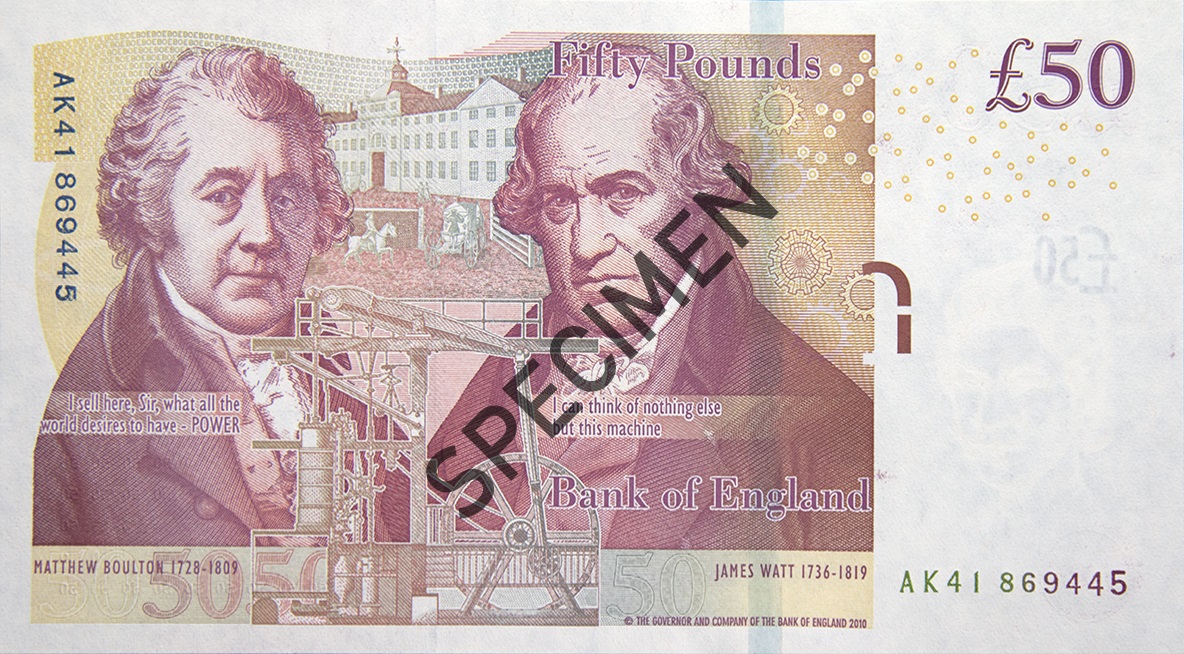 How the £50 note has changed throughout its history - Design Week