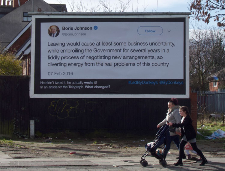 Brand: Led By Donkeys - Design Week