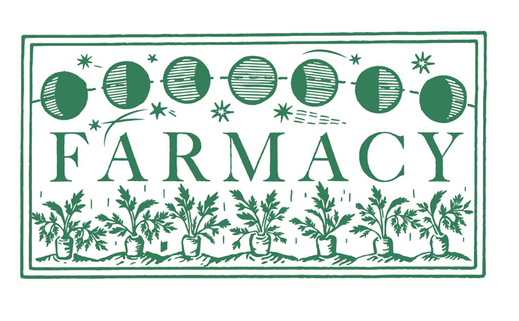 Farmacy NYC visual identity inspired by “ancient culture and alchemy ...