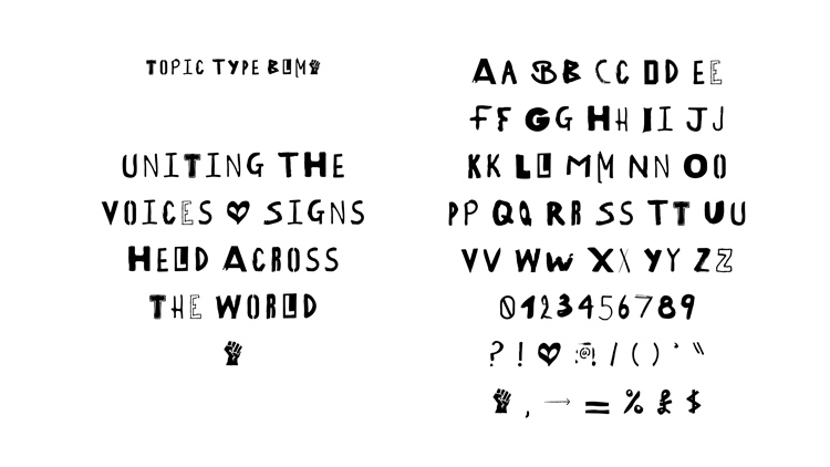 A typeface to bring the emotion of Black Lives Matter protest placards ...