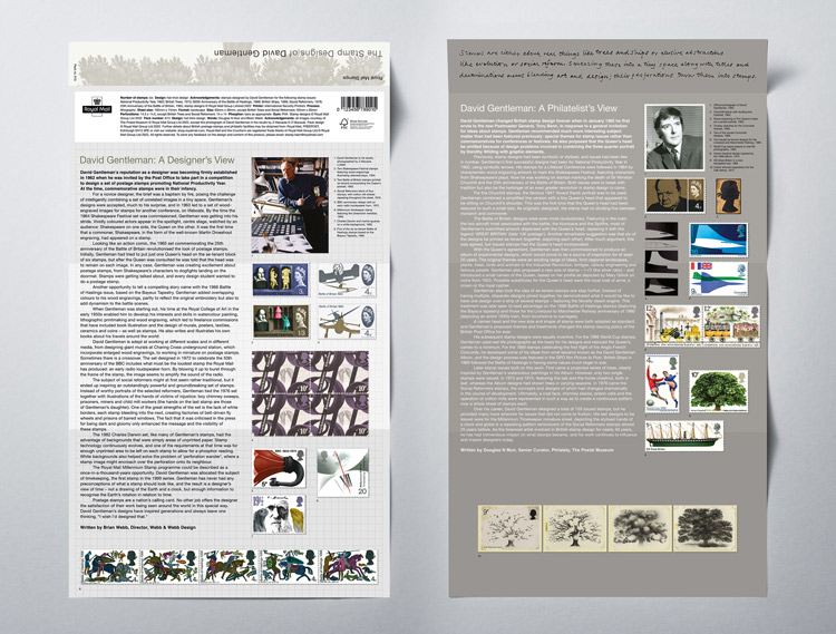 Royal Mail honours legendary stamp designer David Gentleman in new ...
