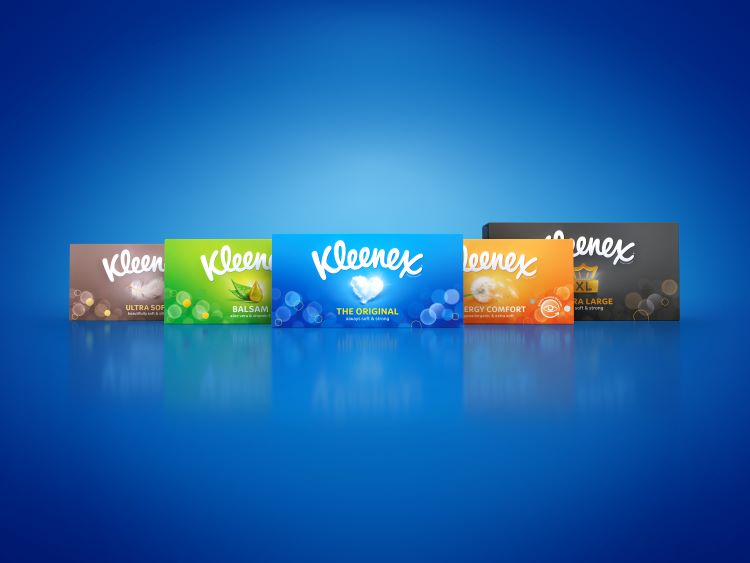 Echo incorporates “bokeh” graphic effect into Kleenex visual identity ...