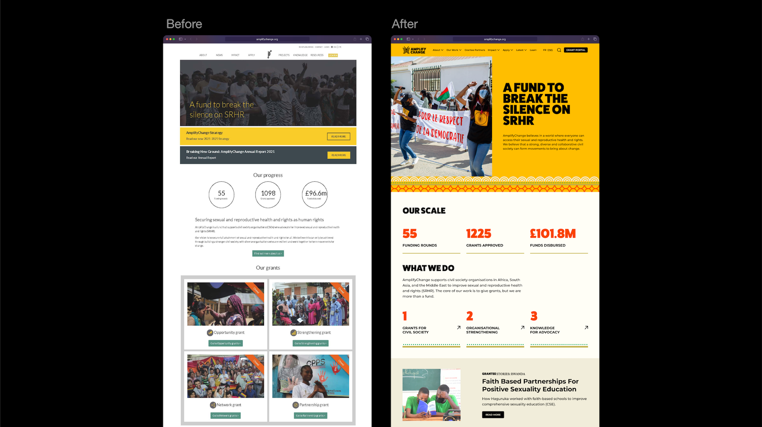 Studio Sana balances hope and fight in AmplifyChange rebrand - Design Week