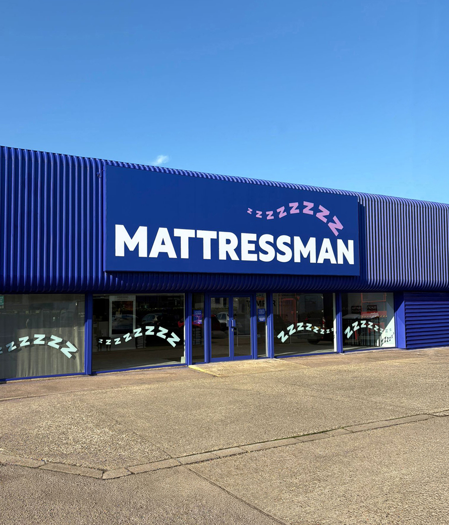 The Click plays up the power of sleep in Mattressman rebrand - Design Week